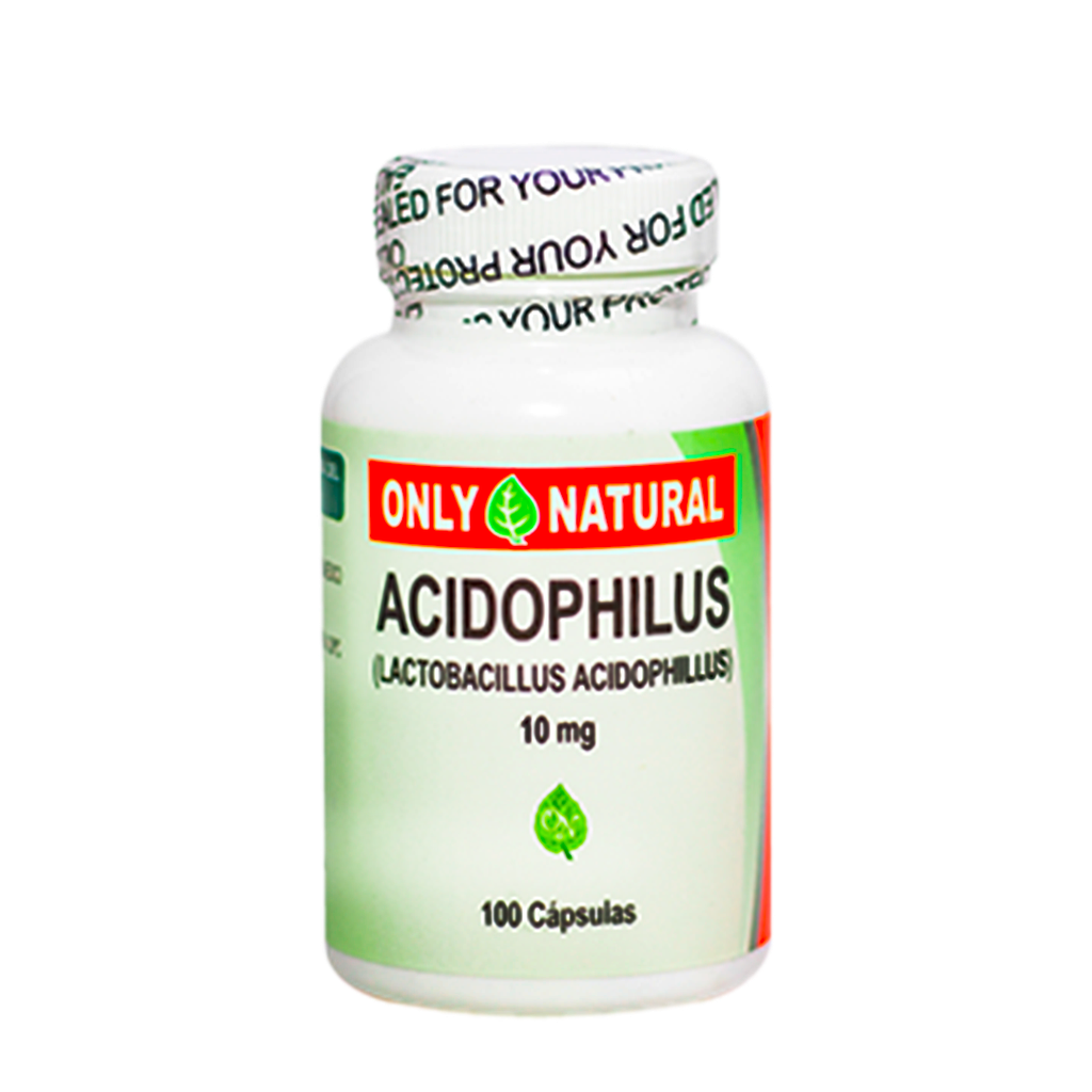 ACIDOPHILUS LACTOBACILLUS ACIDOPHILLUS CAPSULAS X 100 ONLYNAT | El Arbolito